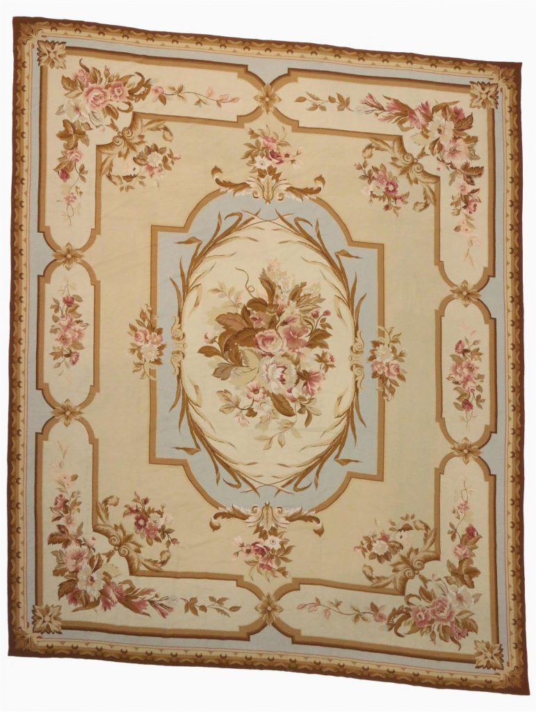 French Country Style area Rugs Vintage Chinese Needlepoint Rug with ...